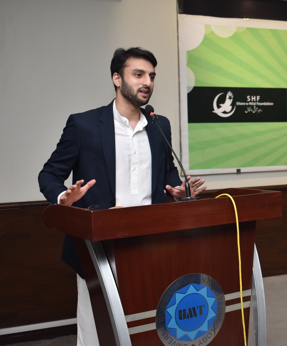 DG PR Pakistan Air Force visits UMT - UMT2015 - UMT